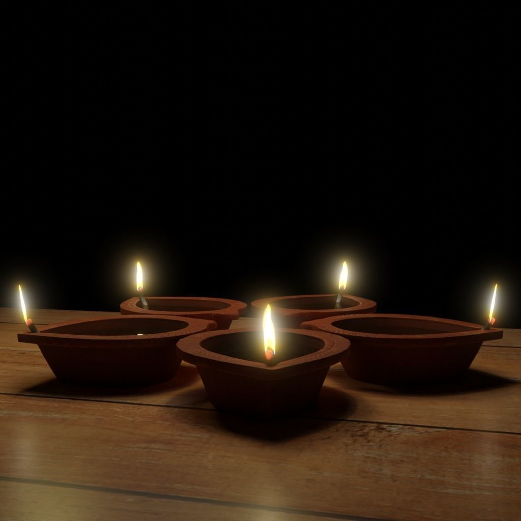 3D model Diwali Diya 3d model VR / AR / low-poly | CGTrader