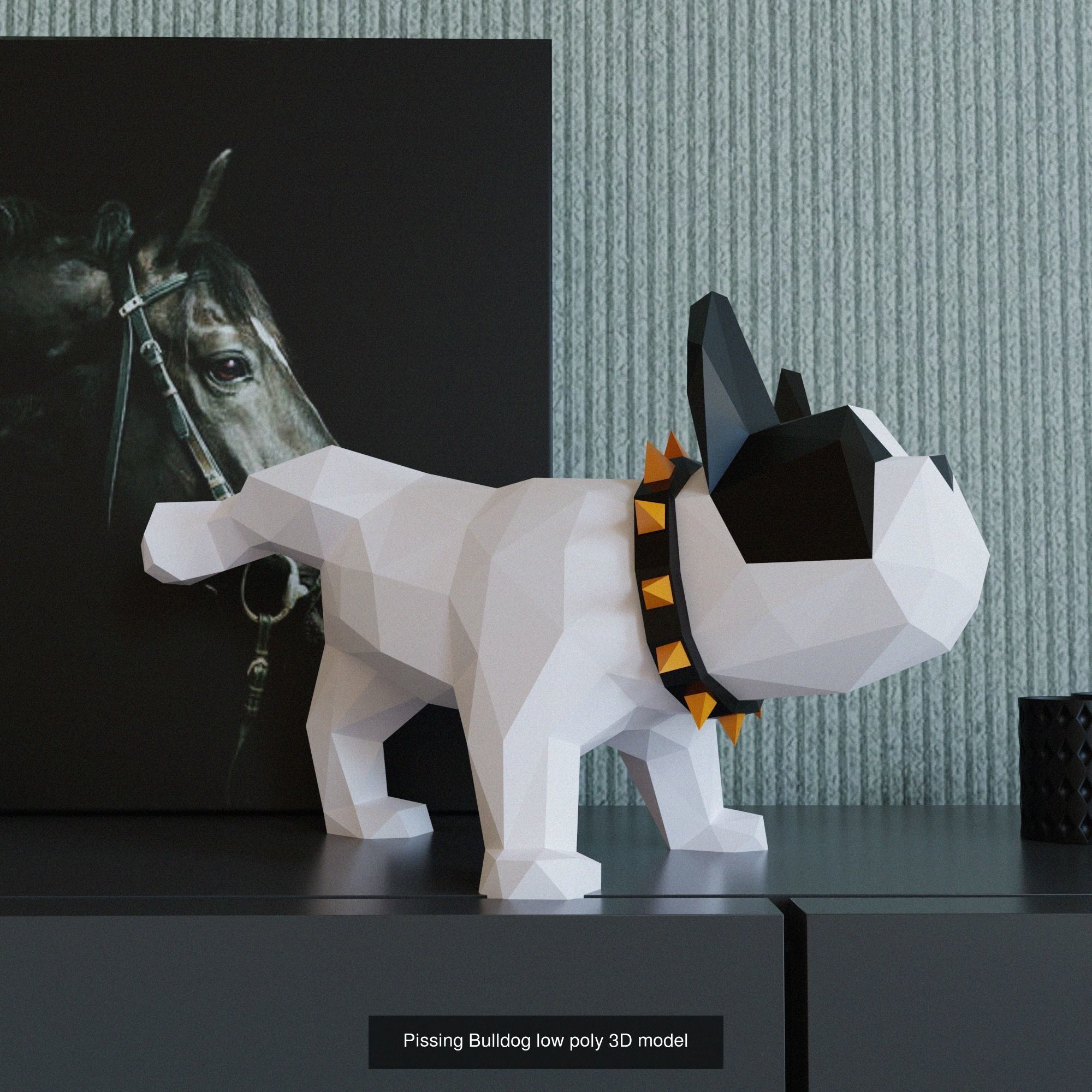 3D Model Collection Set 7 model low poly animals polygonal mouse VR ...