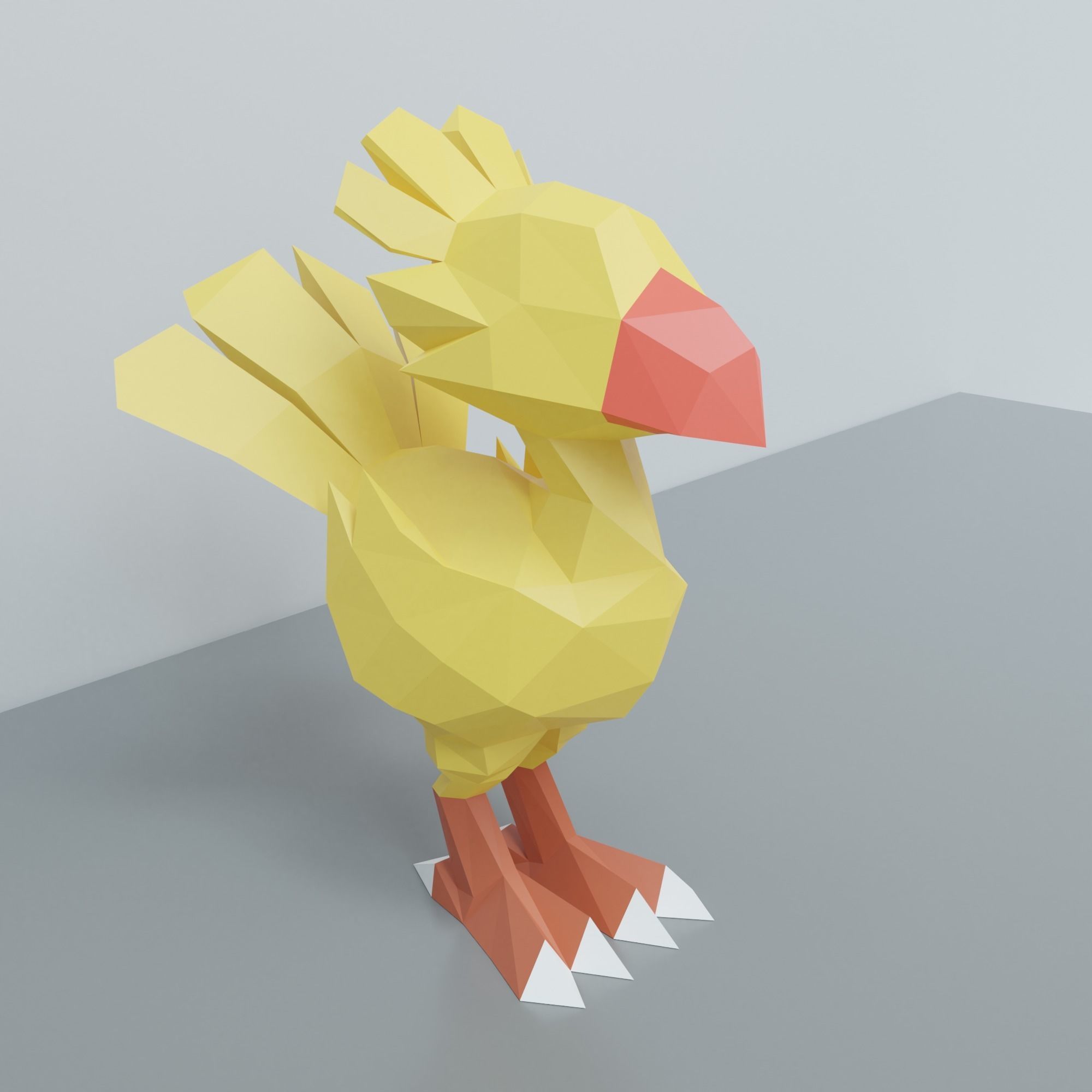 Chocobo pokemon low poly 3D model | CGTrader