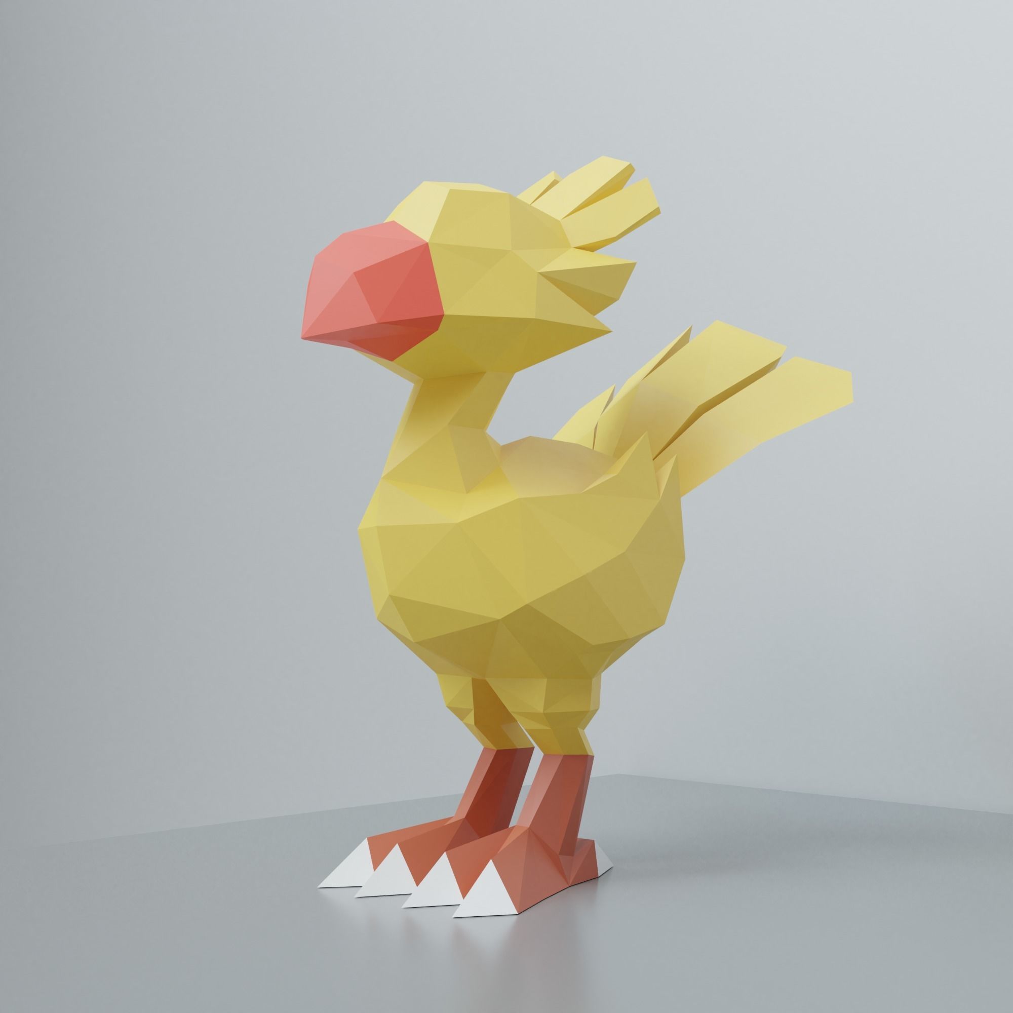 Chocobo pokemon low poly 3D model | CGTrader