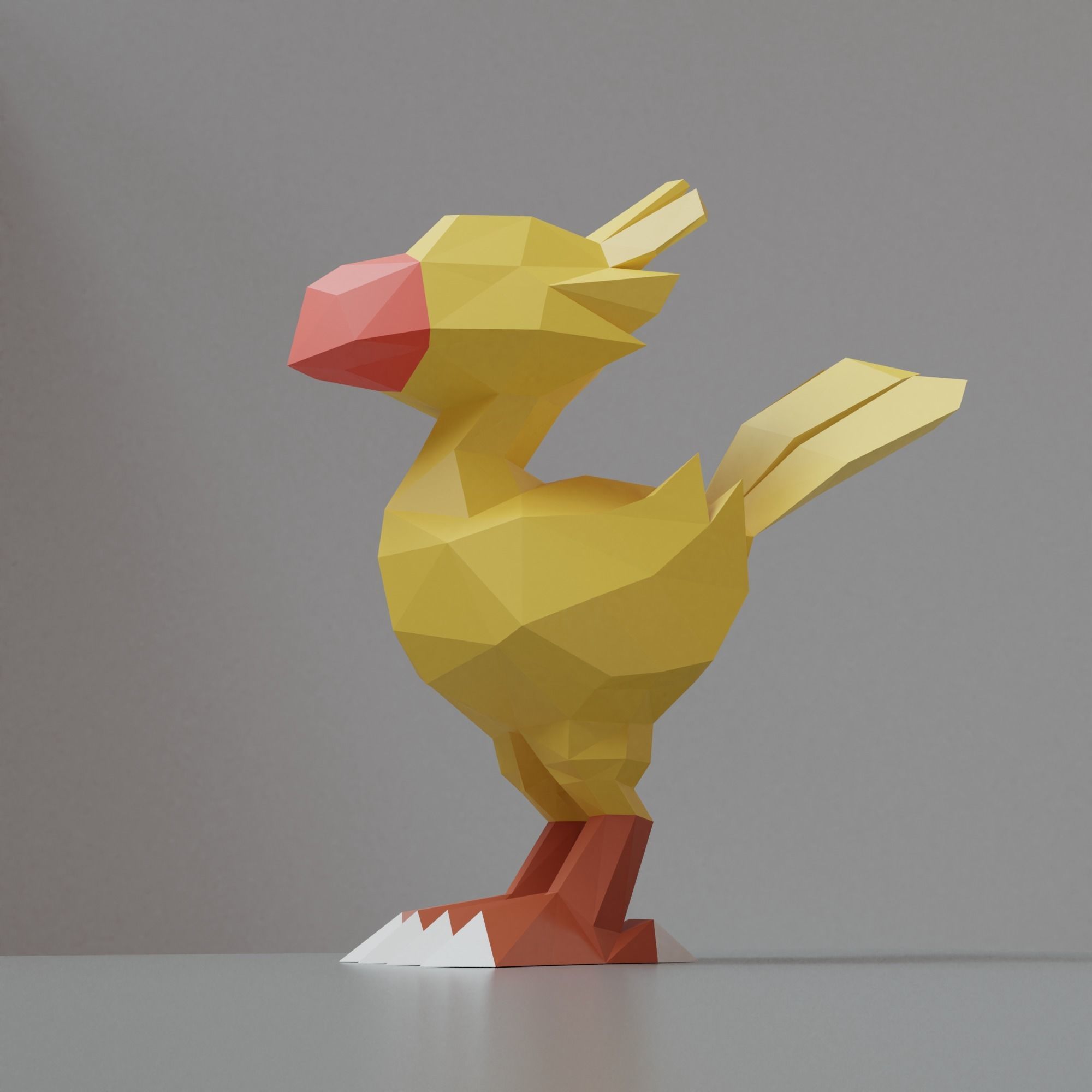 Chocobo pokemon low poly 3D model | CGTrader
