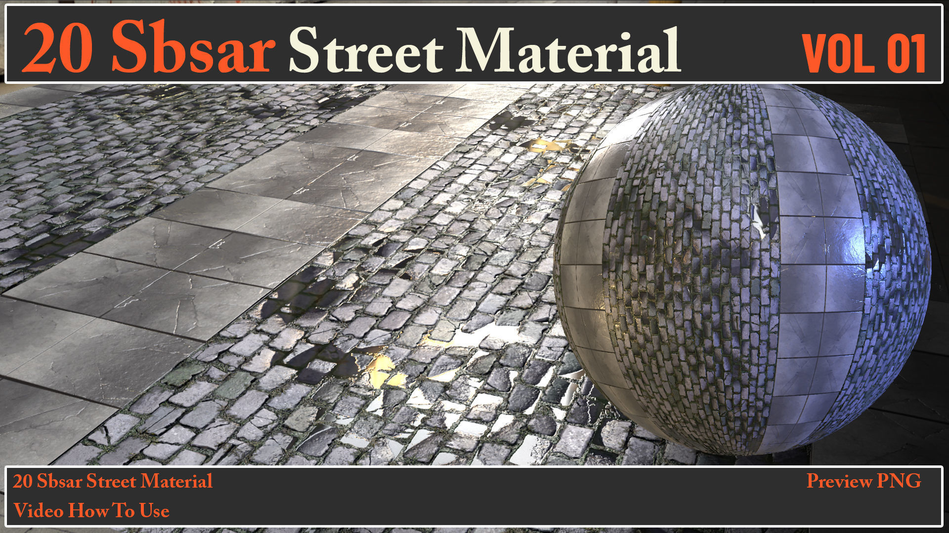 20 SBSAR Street Material VOL01 - Video How To Use Texture | CGTrader