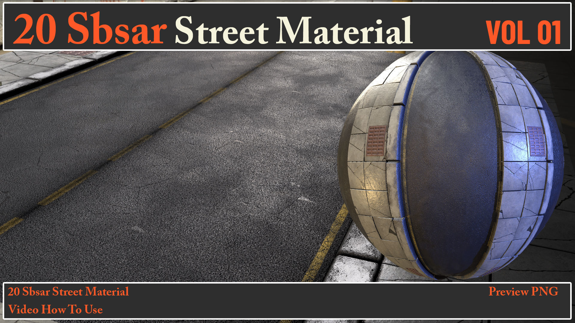 20 SBSAR Street Material VOL01 - Video How To Use Texture | CGTrader