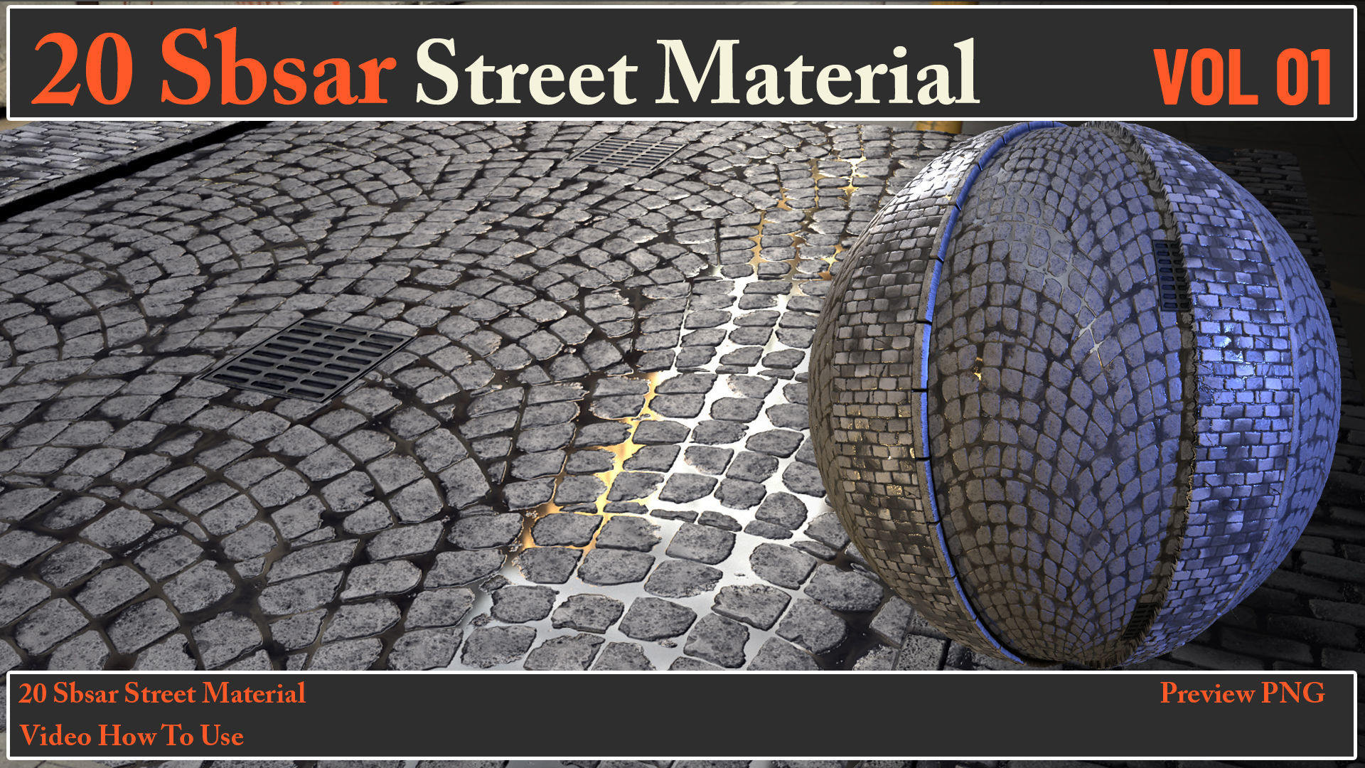 20 SBSAR Street Material VOL01 - Video How To Use Texture | CGTrader
