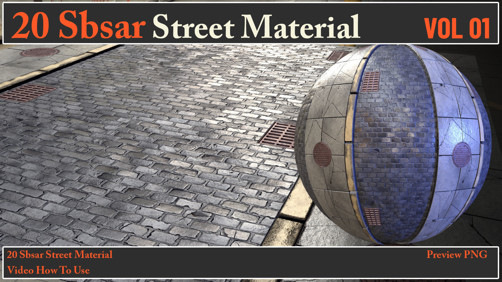 20 SBSAR Street Material VOL01 - Video How To Use Texture | CGTrader