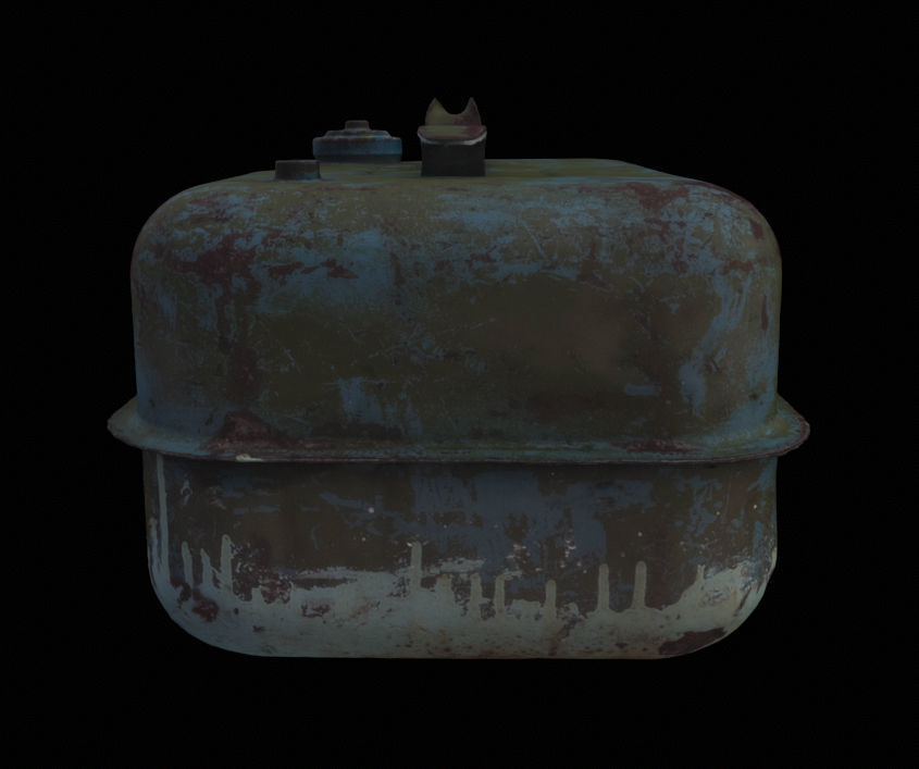 Old USSR Soviet Fuel Canister free 3D model | CGTrader