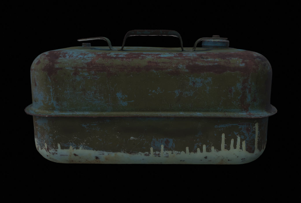 Old USSR Soviet Fuel Canister free 3D model | CGTrader