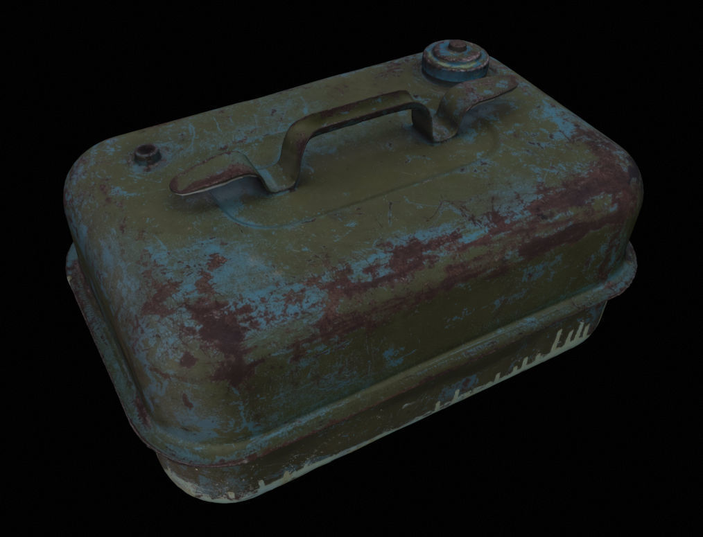 Old USSR Soviet Fuel Canister free 3D model | CGTrader