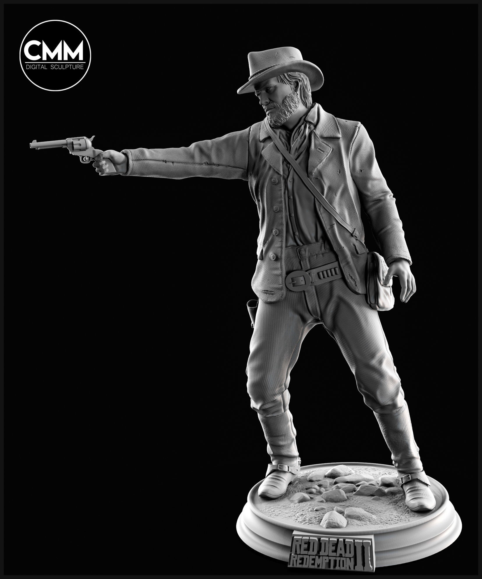 Red dead redemption fan art 3D model 3D printable | CGTrader