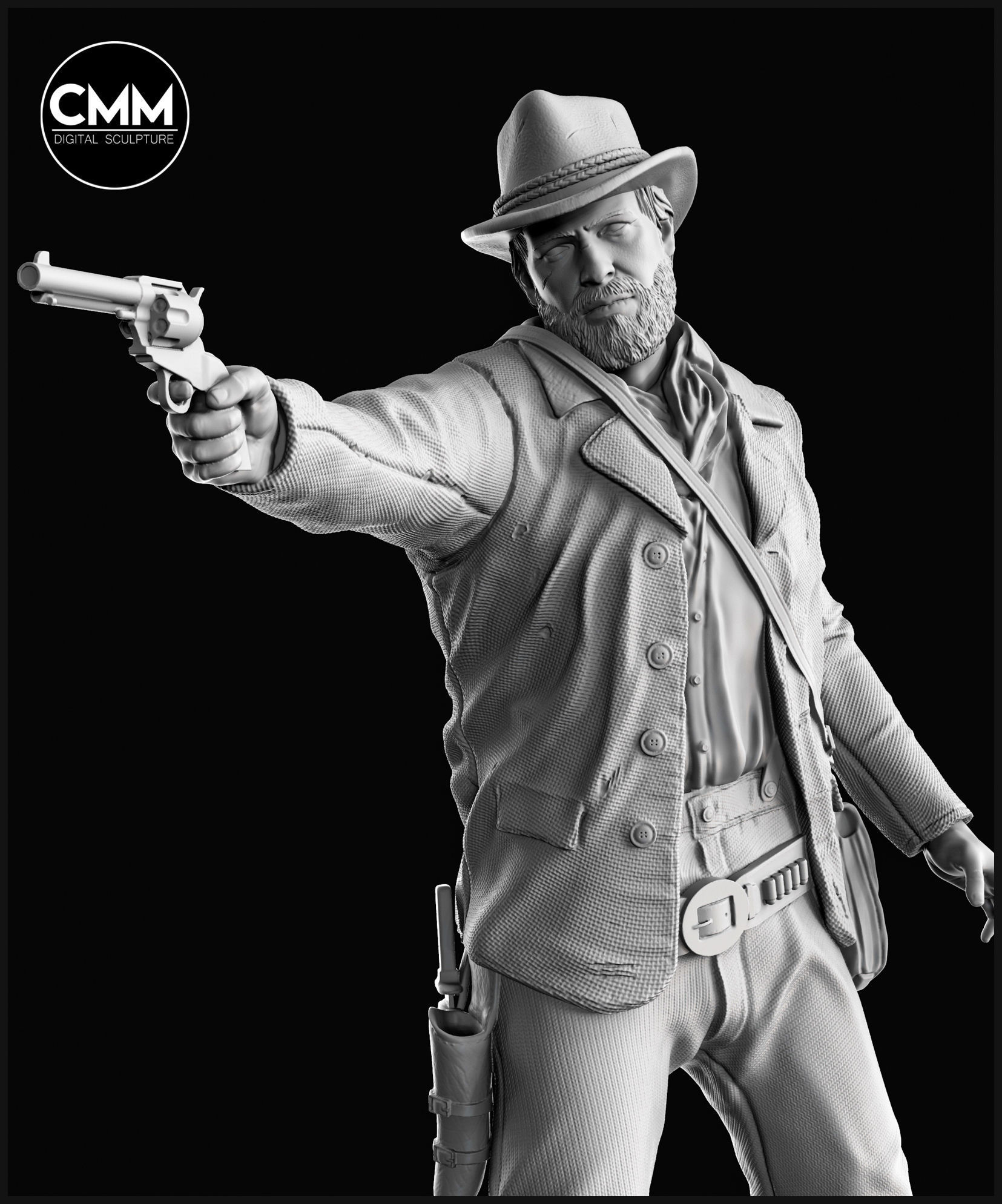 Red dead redemption fan art 3D model 3D printable | CGTrader