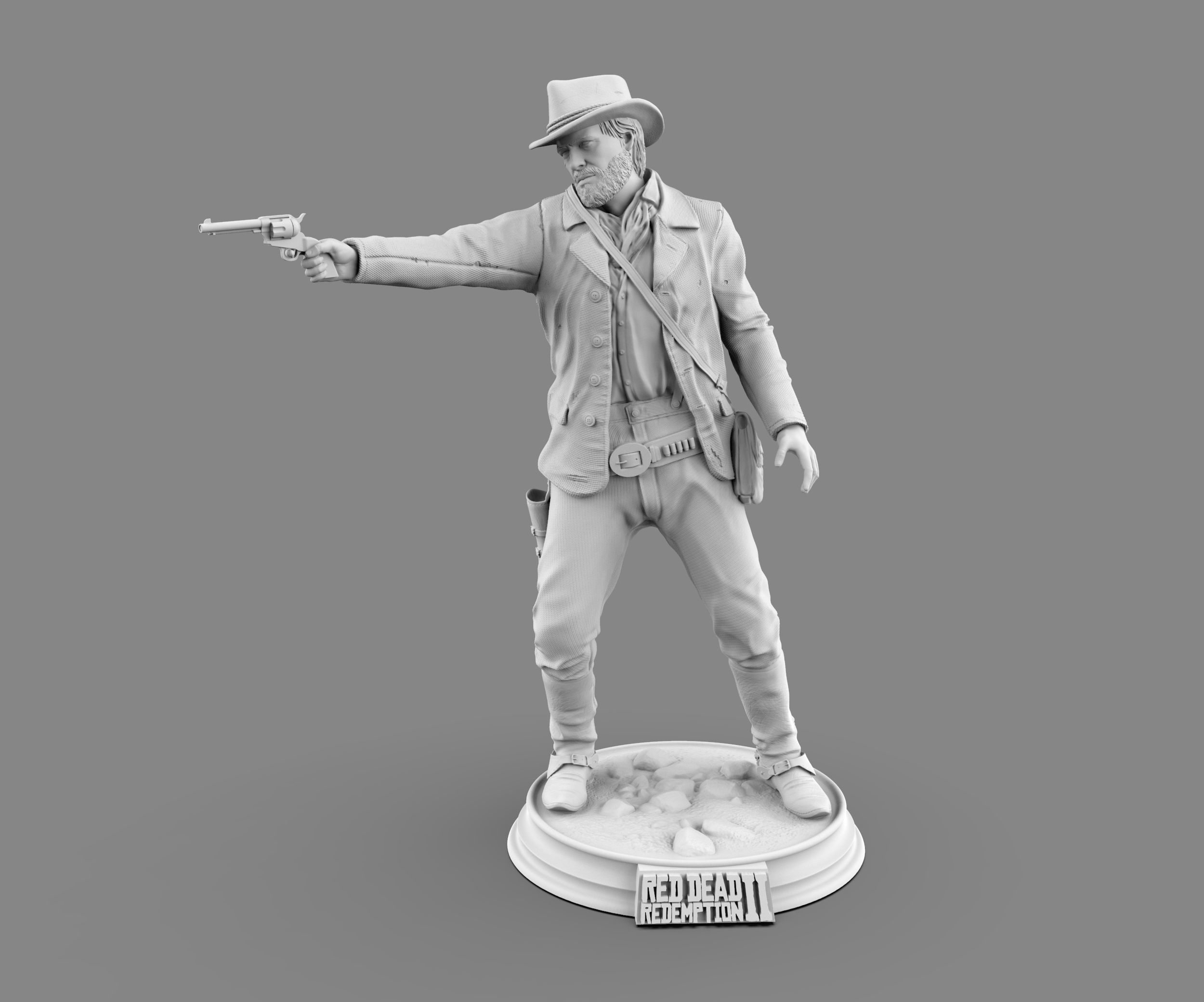 Red dead redemption fan art 3D model 3D printable | CGTrader