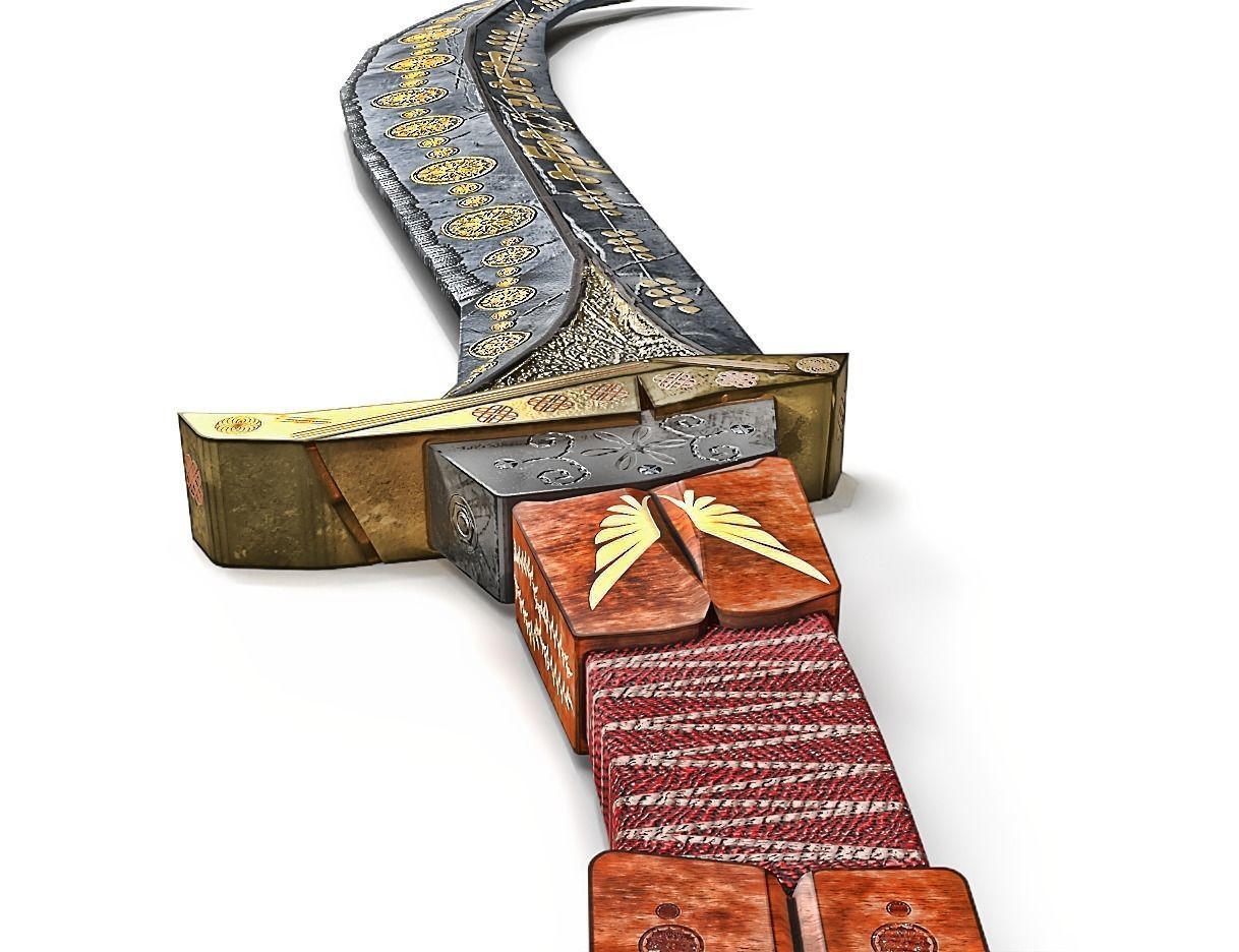 3D model Desert Sword Game Ready VR / AR / low-poly | CGTrader