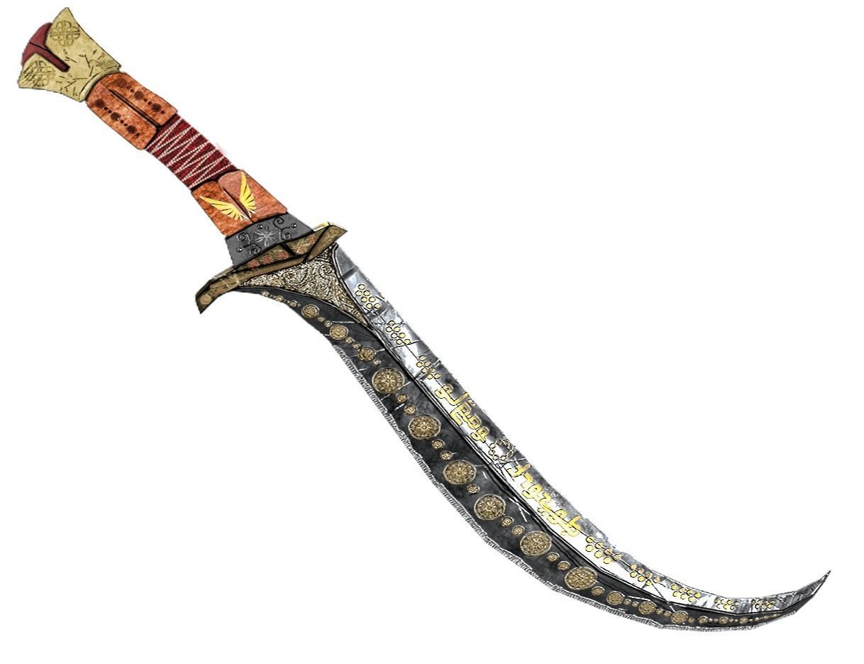 3D model Desert Sword Game Ready VR / AR / low-poly | CGTrader