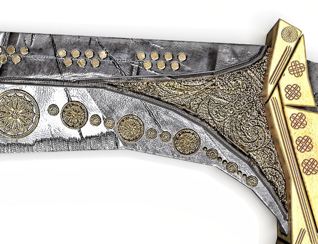 3D model Desert Sword Game Ready VR / AR / low-poly | CGTrader