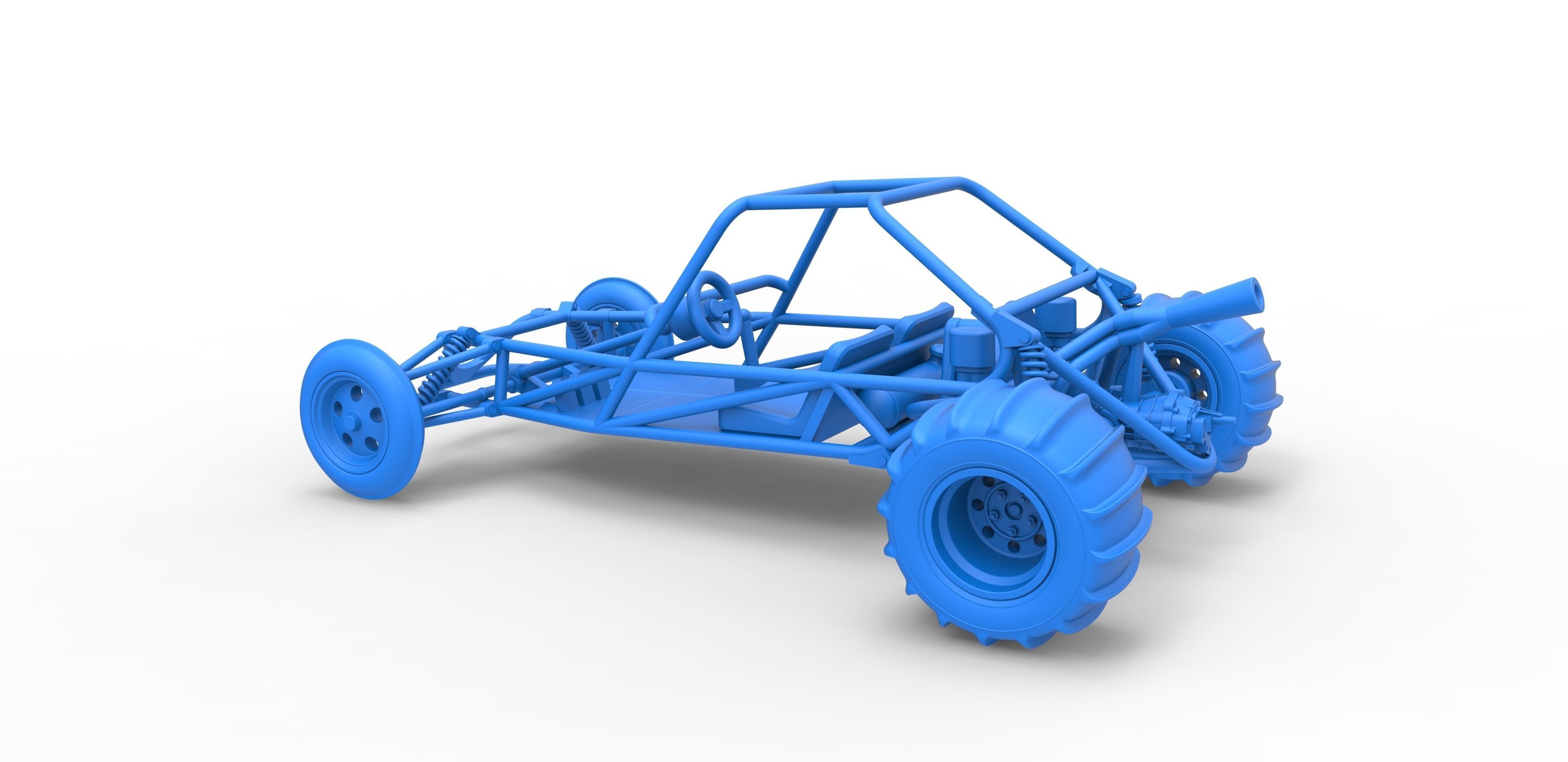 Old school Sand Rail buggy Scale 1 to 25 3D model 3D printable | CGTrader