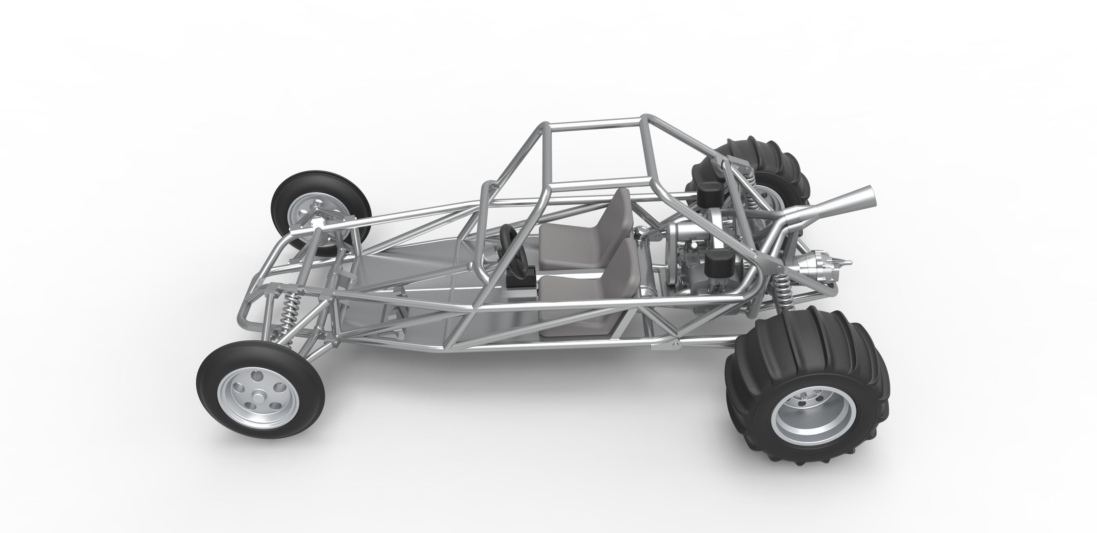 Old school Sand Rail buggy Scale 1 to 25 3D model 3D printable | CGTrader