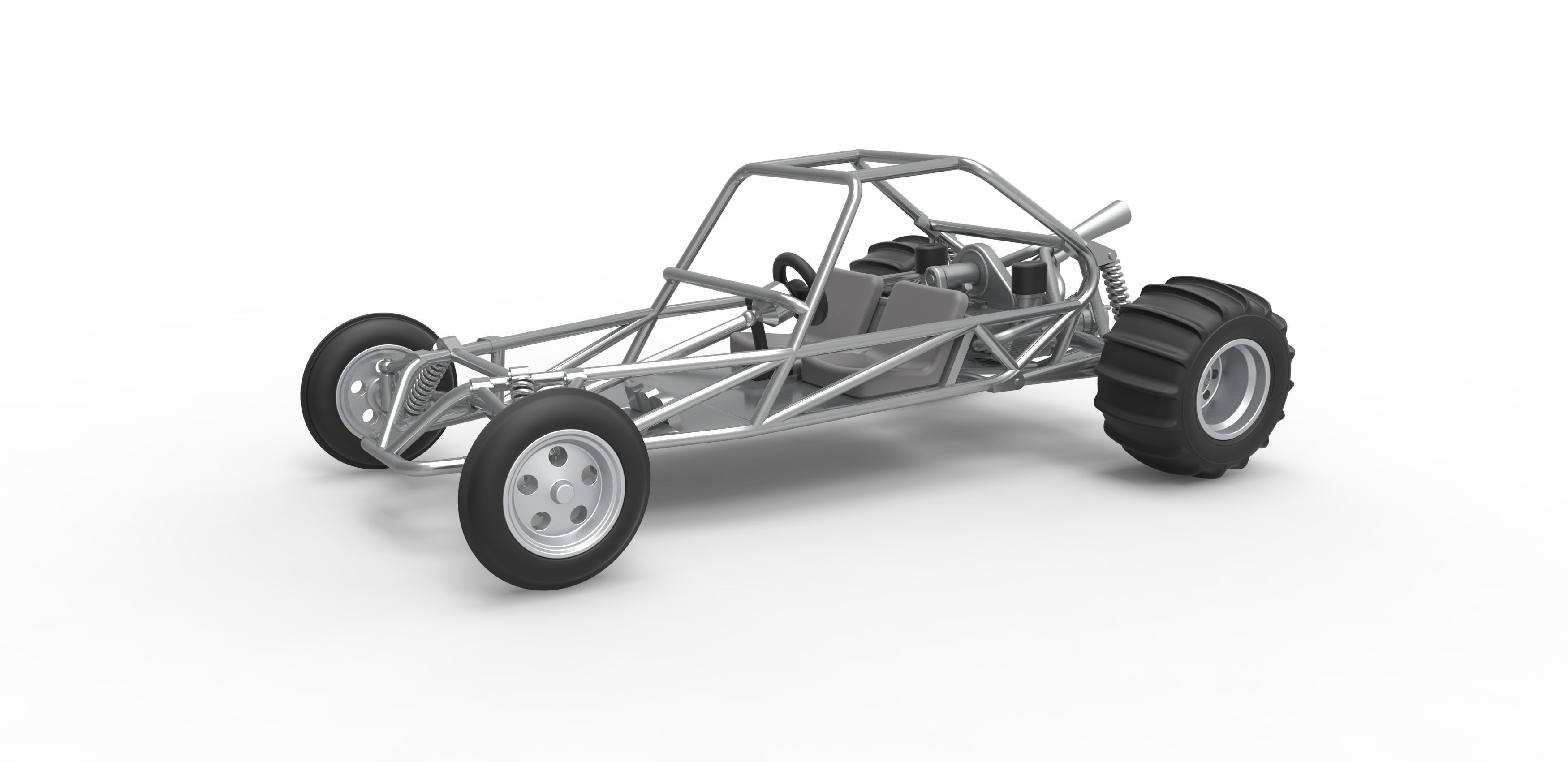 Old school Sand Rail buggy Scale 1 to 25 3D model 3D printable | CGTrader
