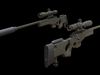 AWM 3d Model two sniper rifles 3D model | CGTrader