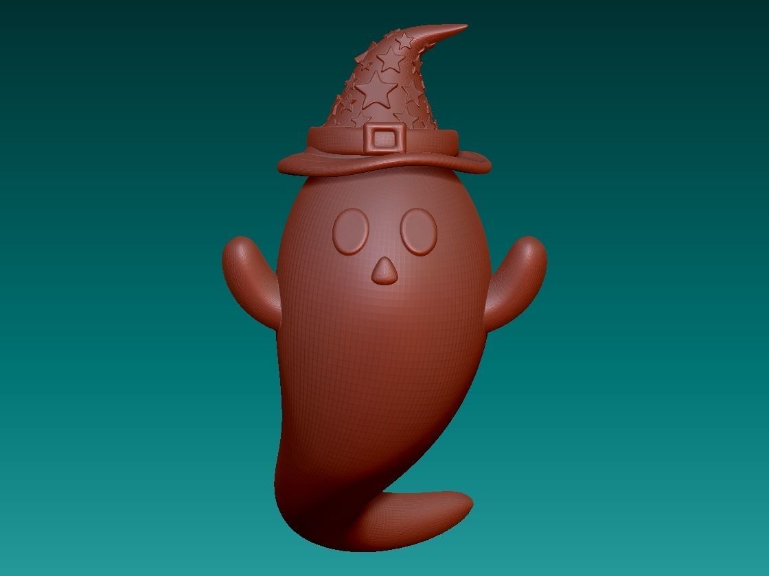 cute ghost 3d printable model 3D model 3D printable | CGTrader