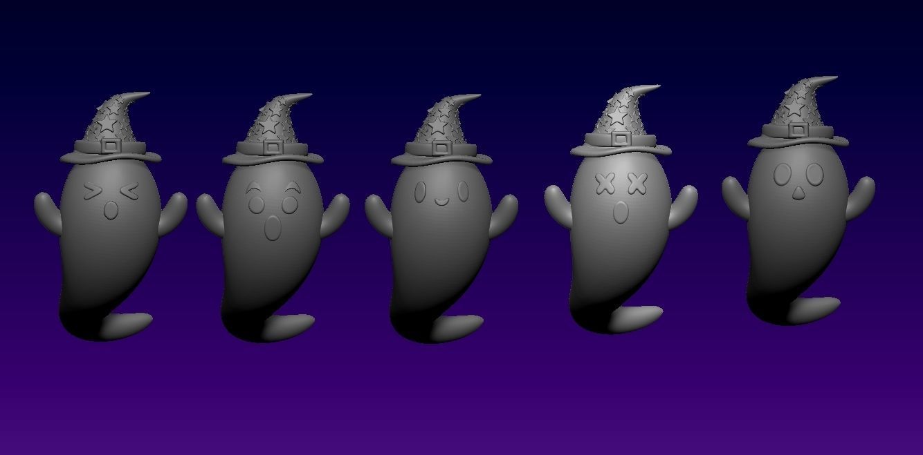 cute ghost 3d printable model 3D model 3D printable | CGTrader