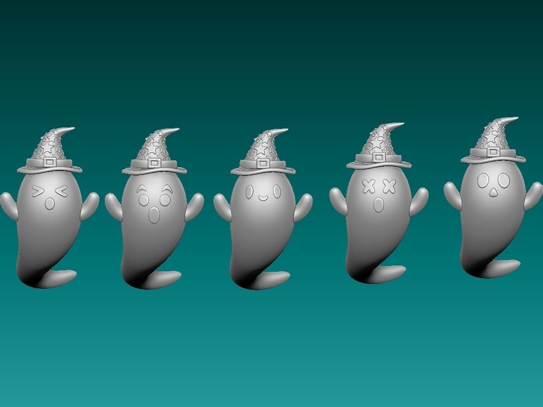 cute ghost 3d printable model 3D model 3D printable | CGTrader