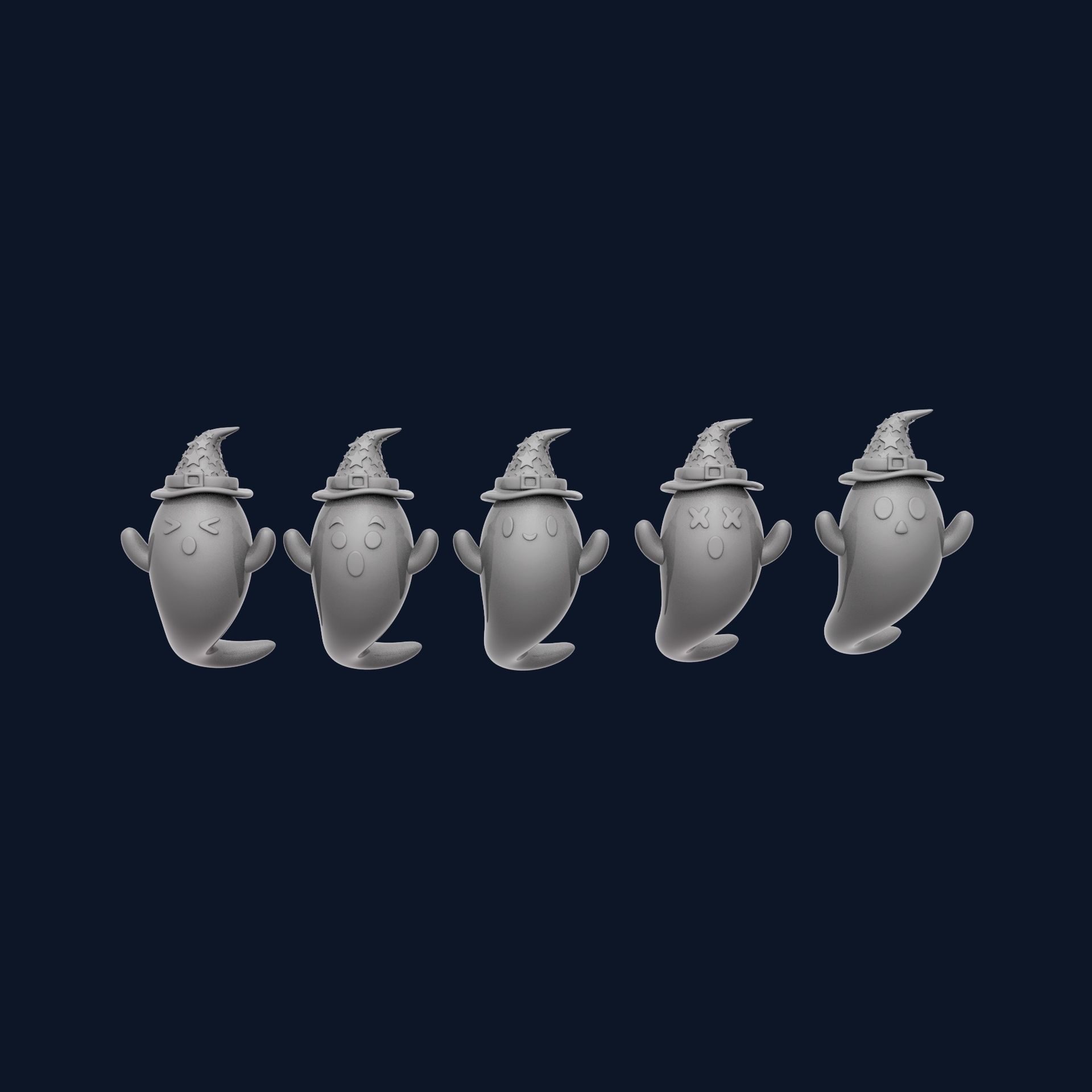 cute ghost 3d printable model 3D model 3D printable | CGTrader