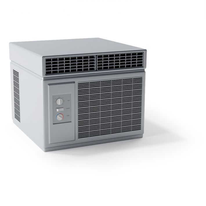 Air Conditioner With Thermal Controls 3D model | CGTrader