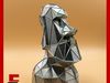 Moai Voronoi Low Poly 3D model 3D printable | CGTrader