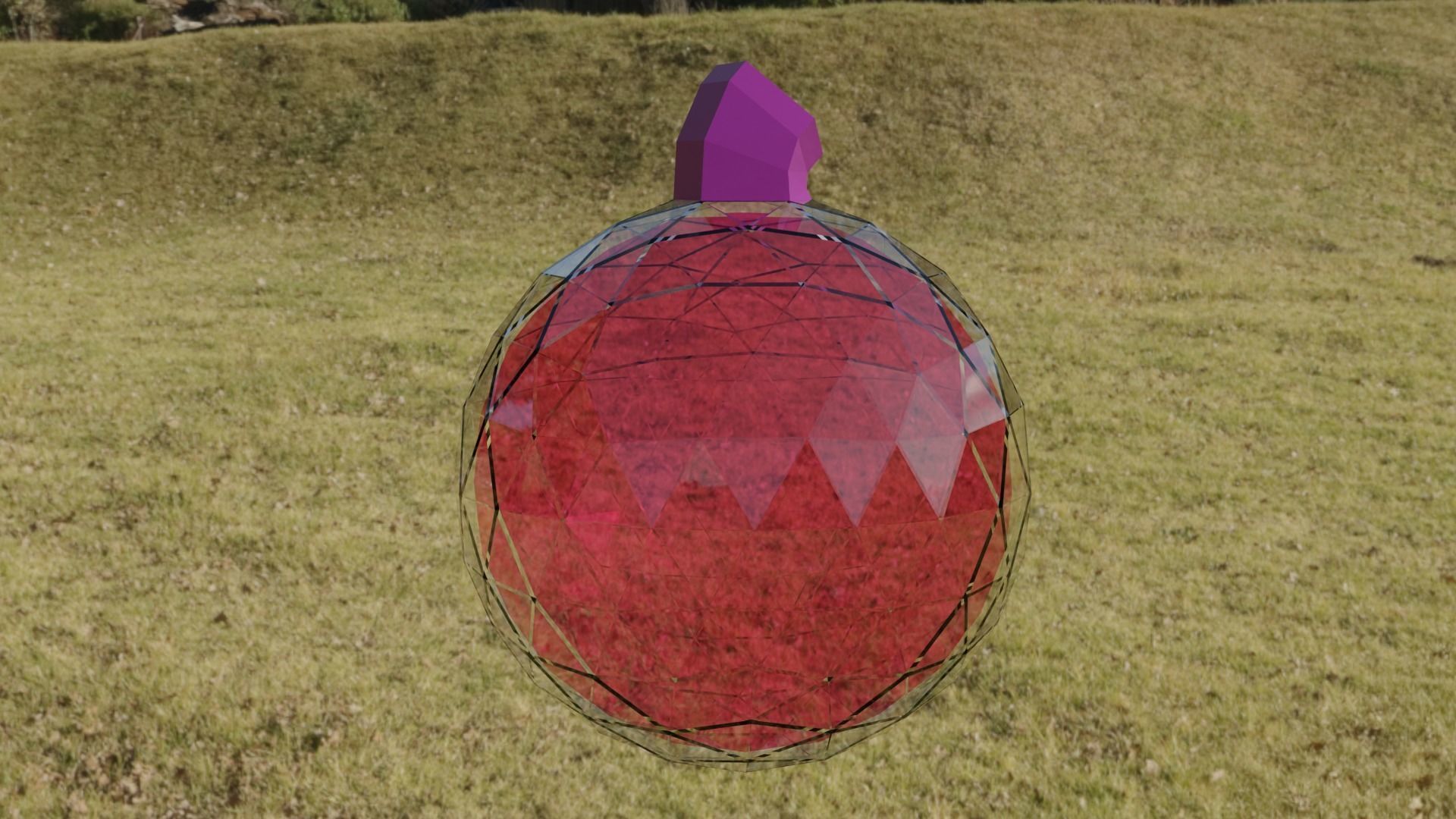 3D model Game-Ready Low Poly Potion glass bottle VR / AR / low-poly ...