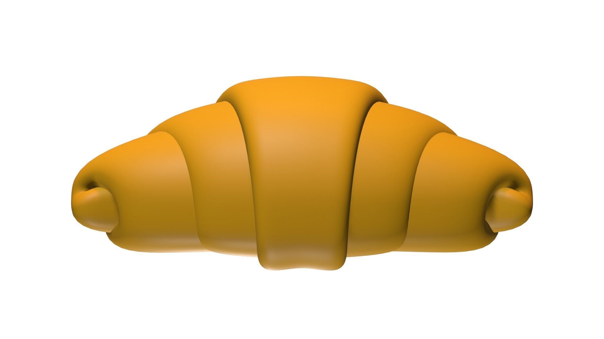 Baked French Croissant 3D Model 3D model | CGTrader
