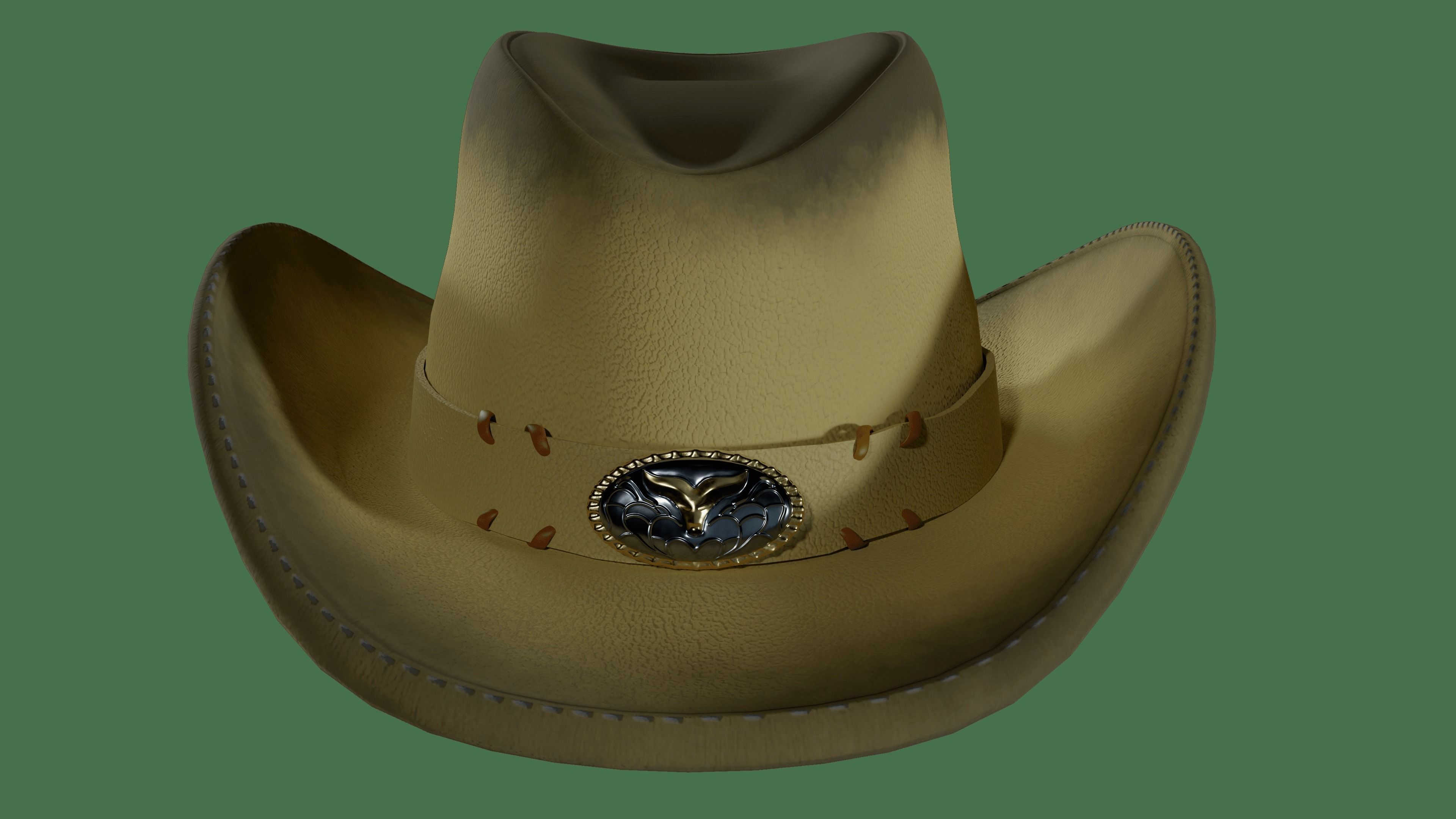 3D model Cowboy hat 3 VR / AR / low-poly | CGTrader