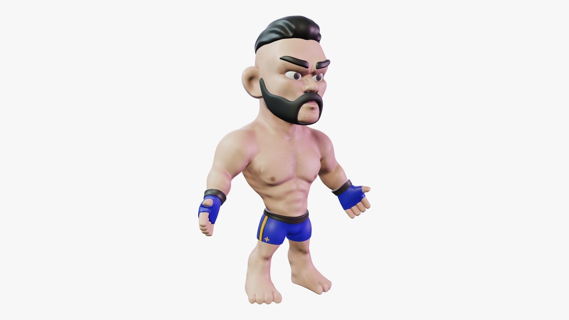 3D model Fighter Boxer Character 03 VR / AR / low-poly | CGTrader