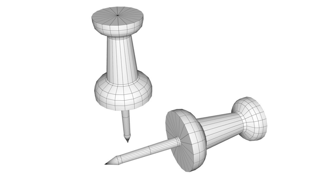 3D model Push pin 3D model VR / AR / low-poly | CGTrader