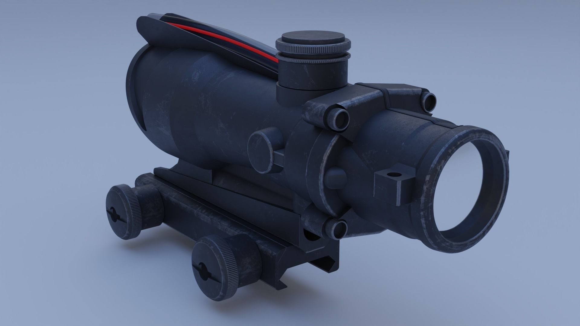ACOG Rifle Scope 3D model | CGTrader