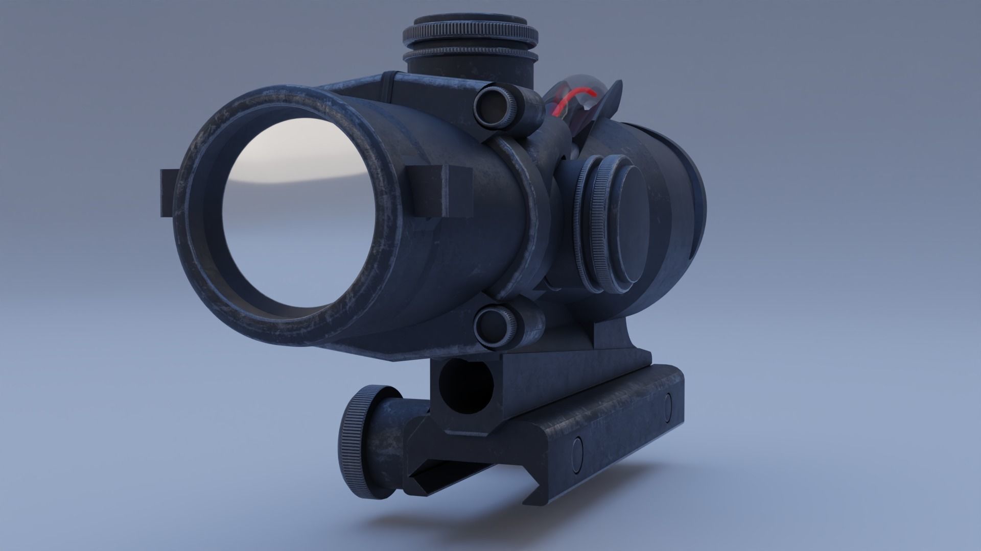 ACOG Rifle Scope 3D model | CGTrader