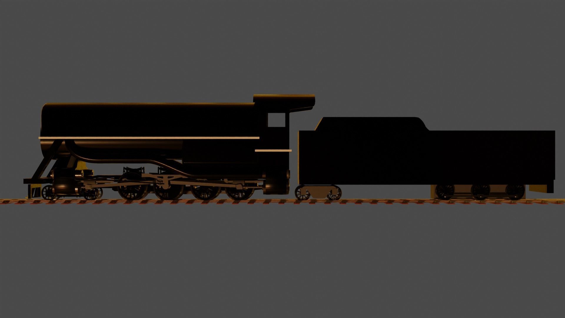 THE L F LOREE TRIPLE EXPANSION LOCOMOTIVE 3D model animated rigged ...