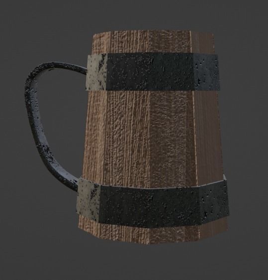 Fantasy Beer Mug 3D model | CGTrader
