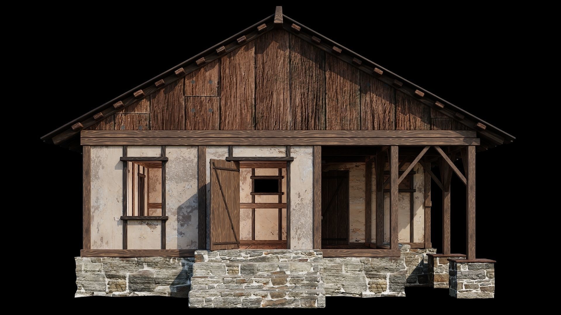 3D model Medieval Houses 11 - 4K Textures Game Ready VR / AR / low-poly ...