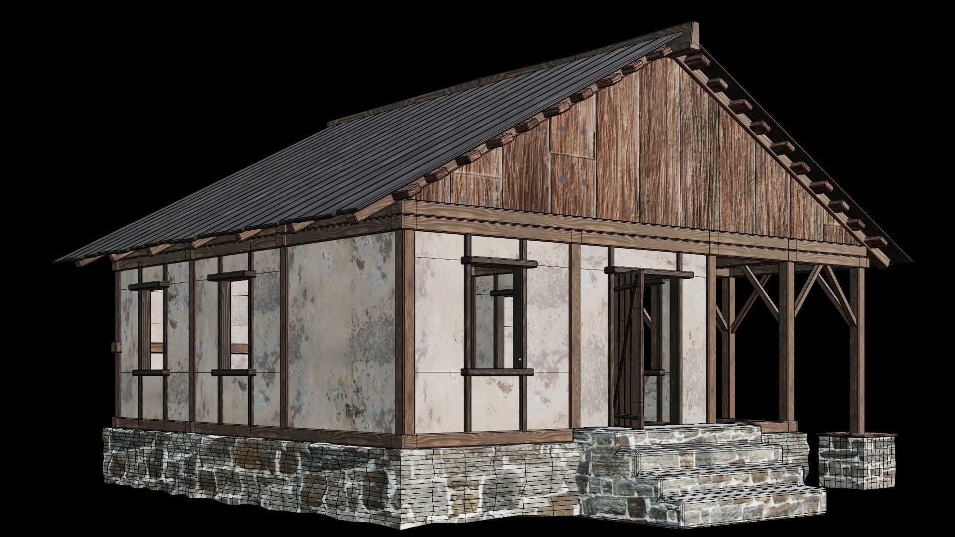 3D model Medieval Houses 11 - 4K Textures Game Ready VR / AR / low-poly ...