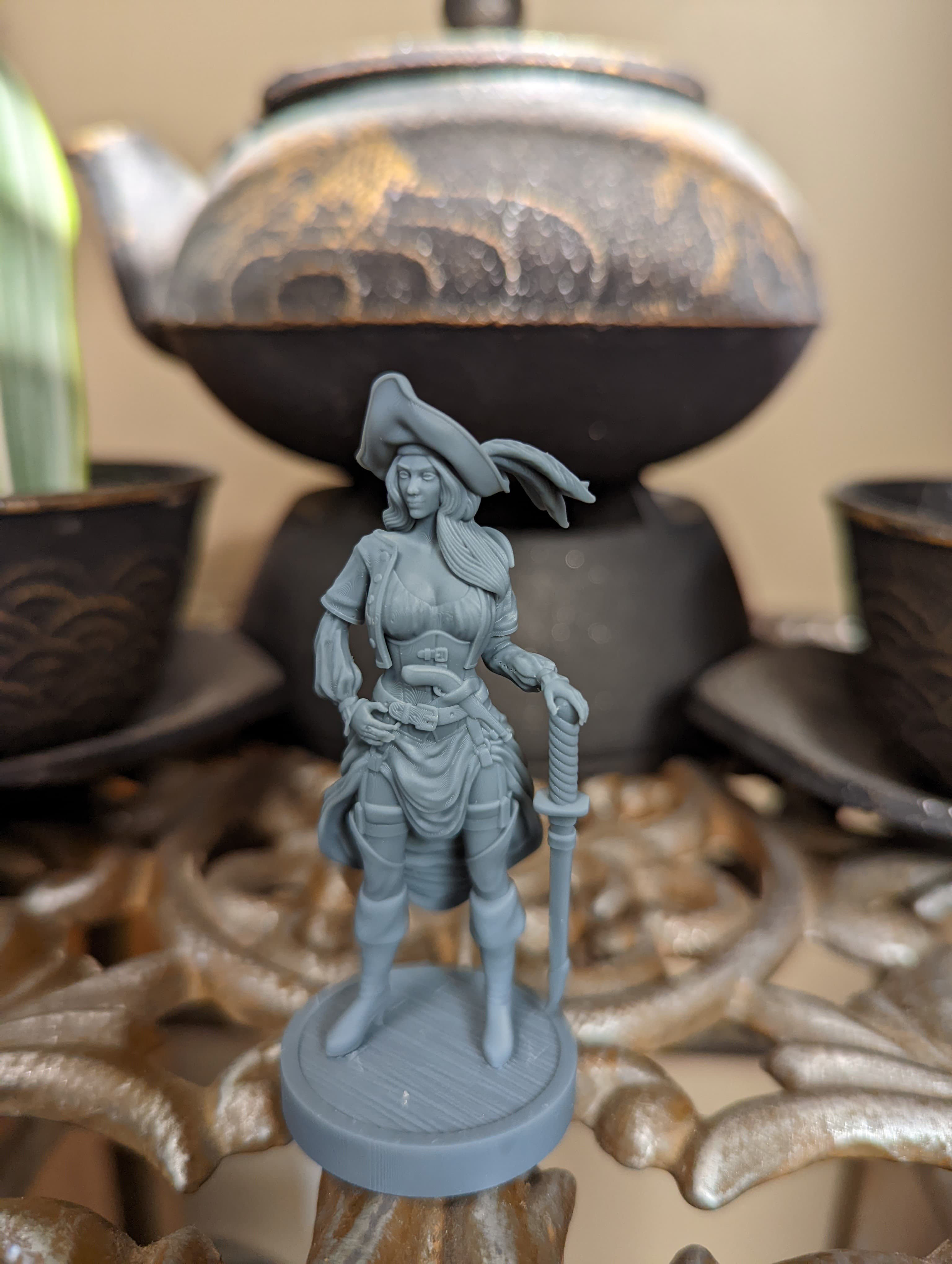 Clarrise clarese - female pirate 3D model 3D printable | CGTrader