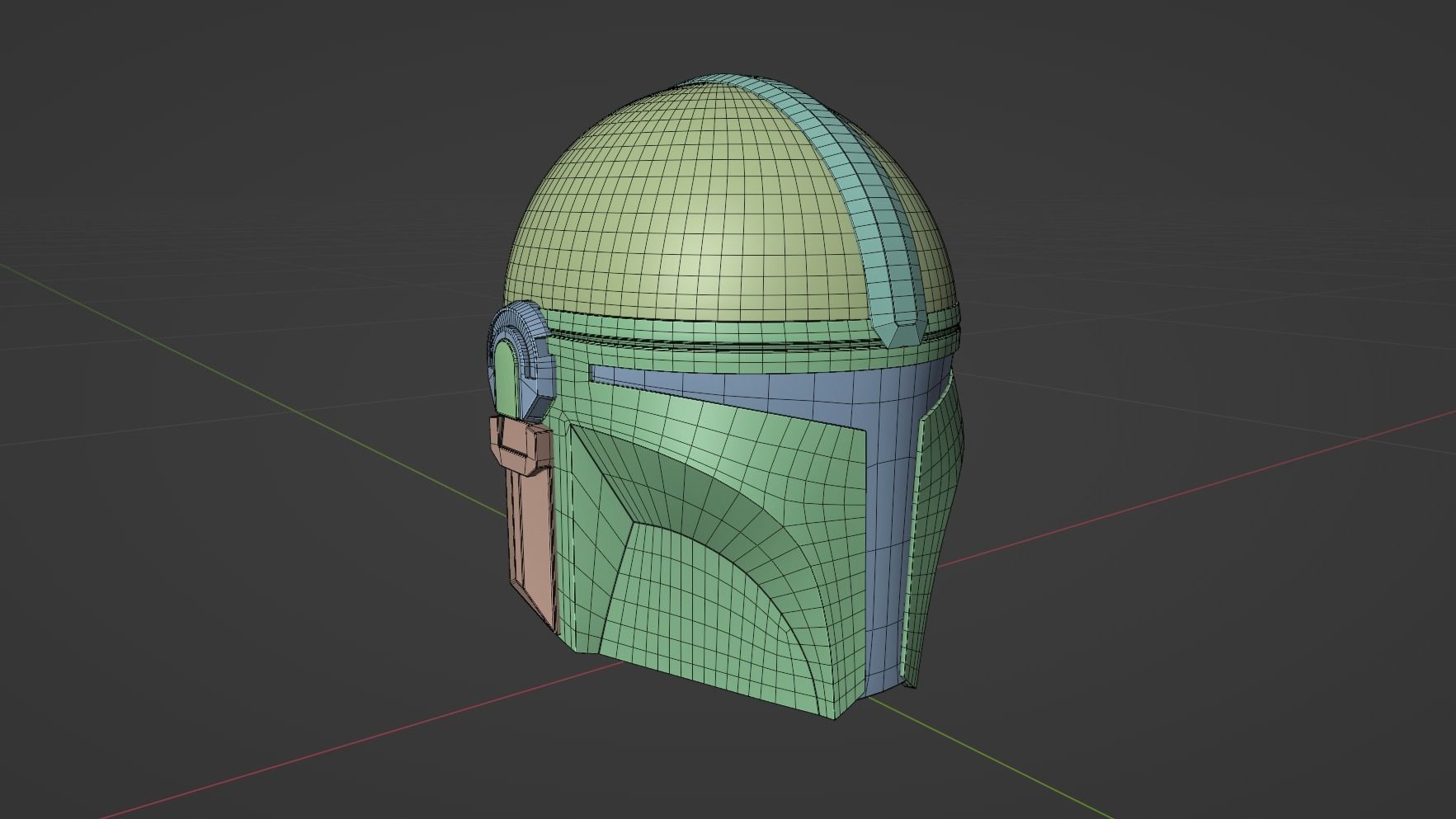3D model Star Wars Mandalorian Helmet VR / AR / low-poly | CGTrader