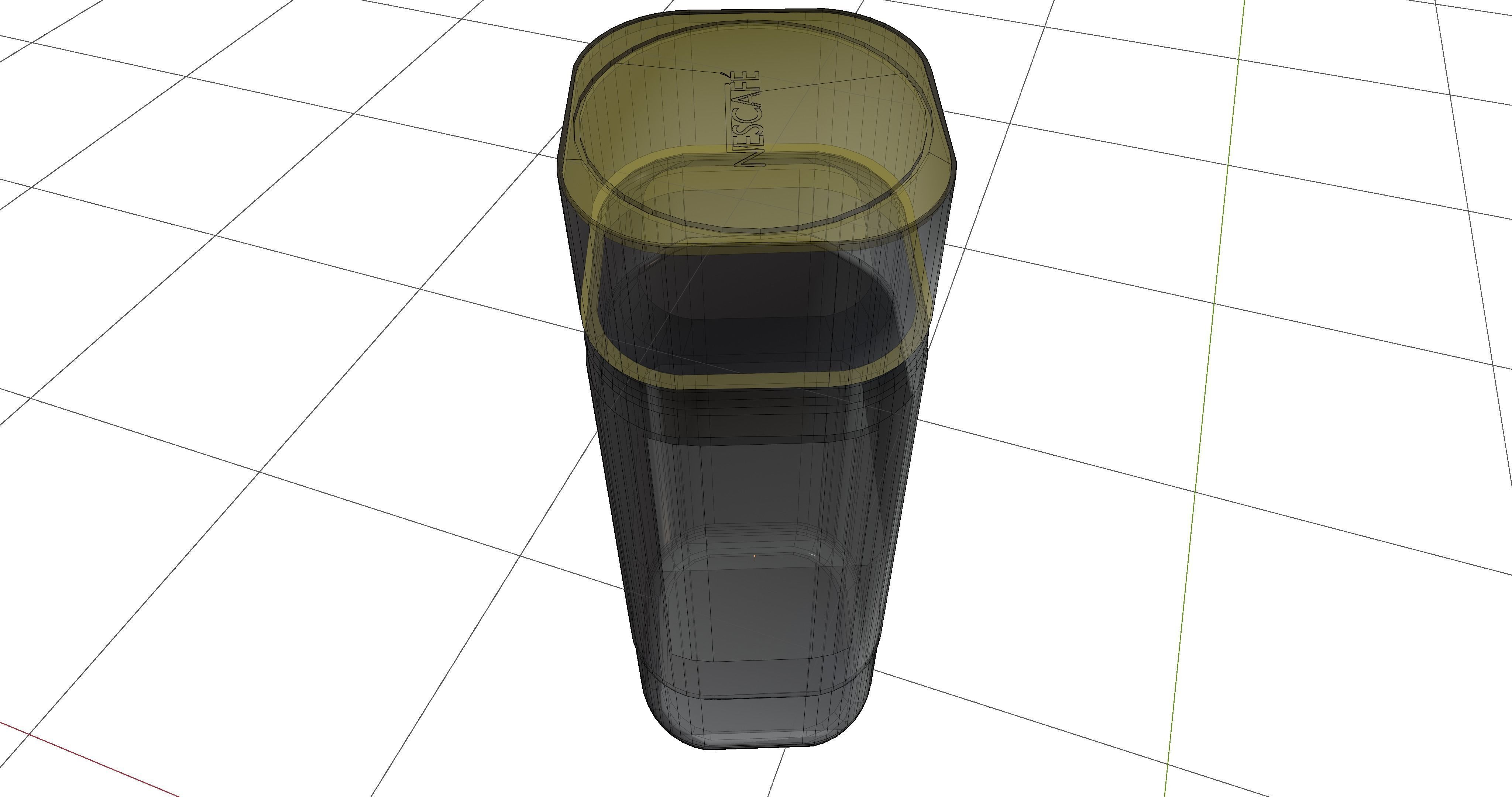 Nescafe Coffee bottle V1 free VR / AR / low-poly 3D model | CGTrader