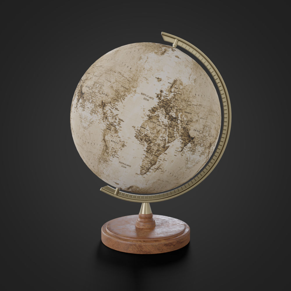 Globe 3D model world free 3D model | CGTrader