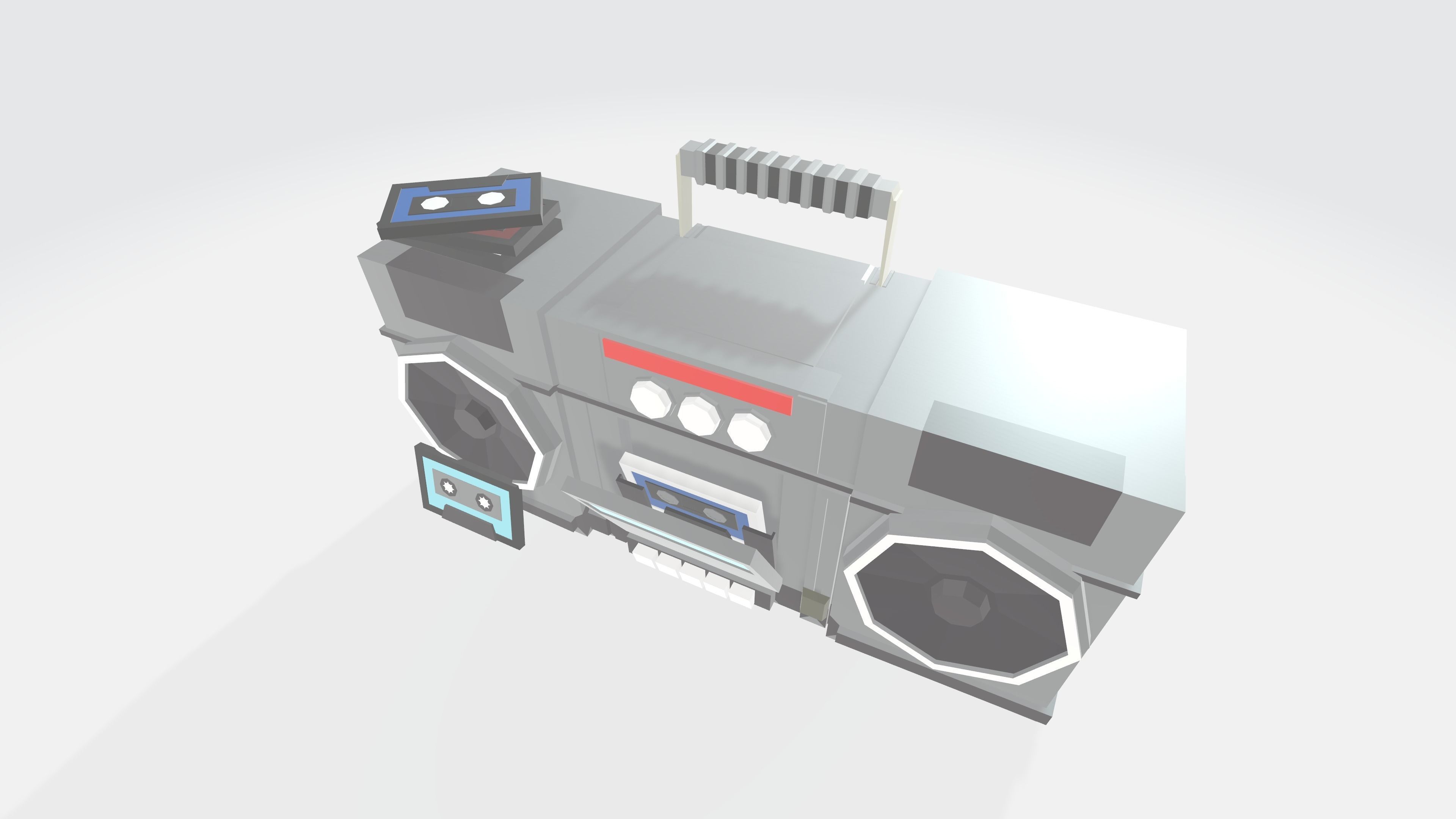 3D model Old School hip hop boombox VR / AR / low-poly | CGTrader
