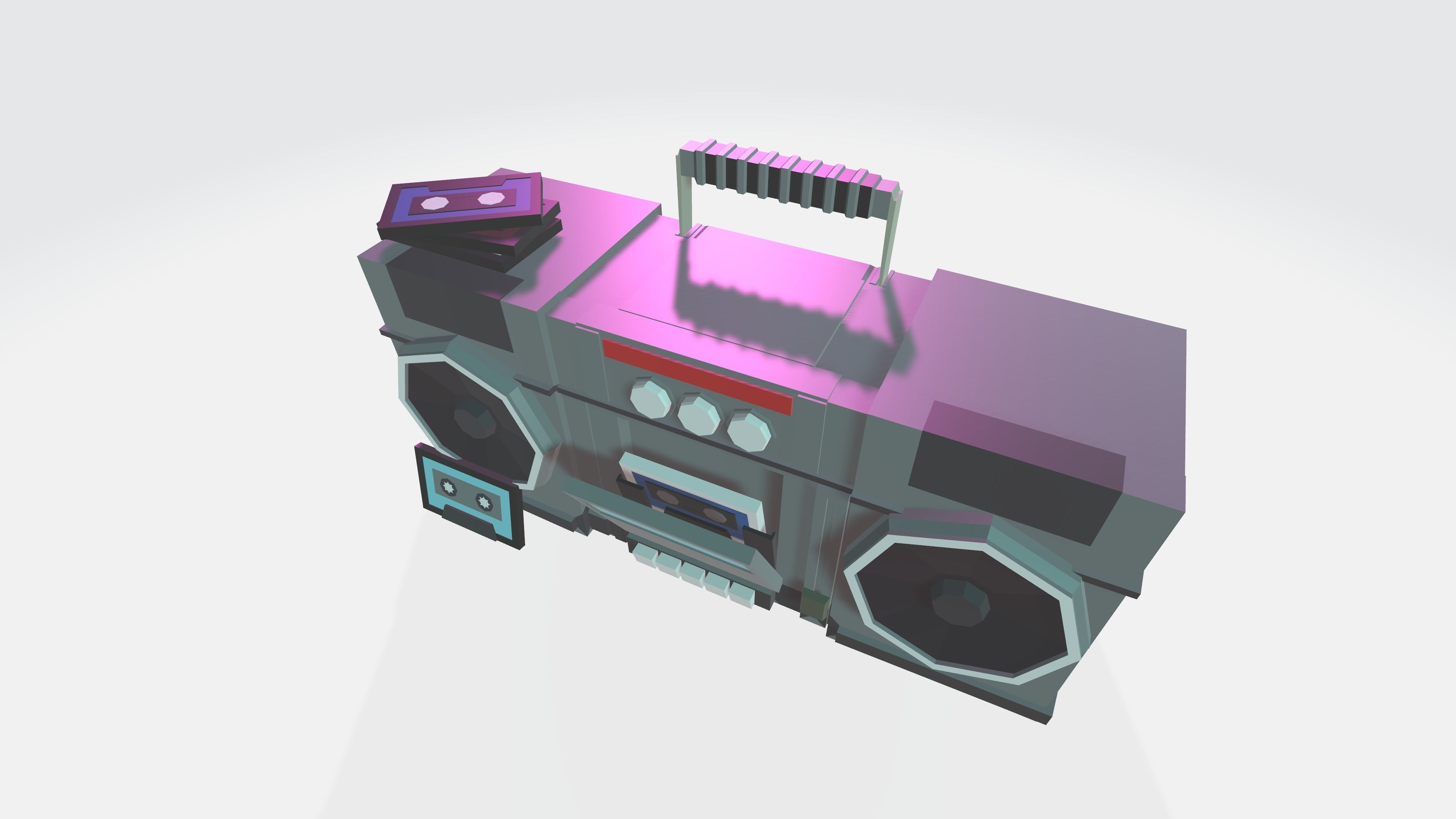 3D model Old School hip hop boombox VR / AR / low-poly | CGTrader