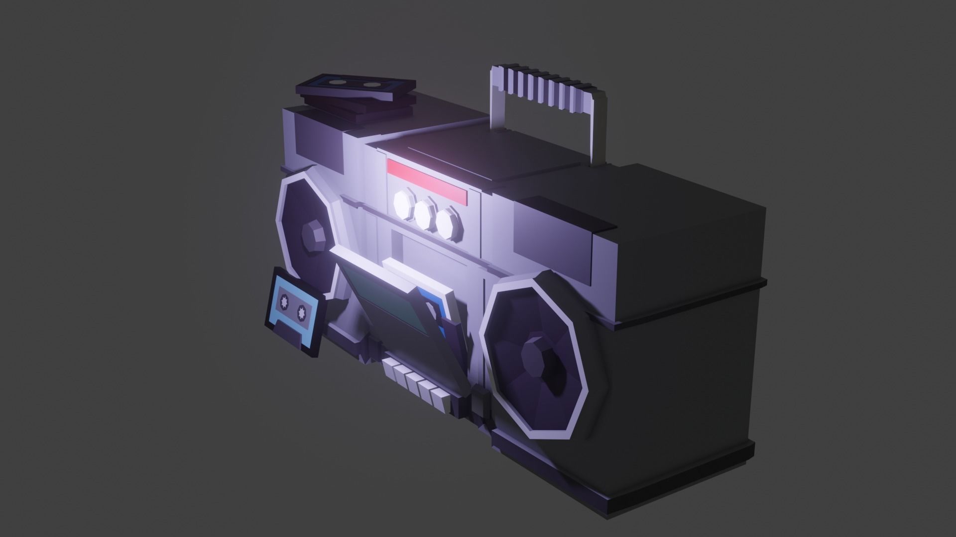 3D model Old School hip hop boombox VR / AR / low-poly | CGTrader