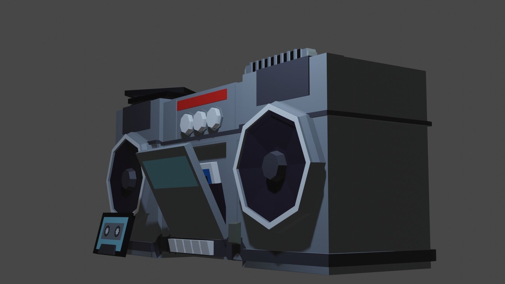 3D model Old School hip hop boombox VR / AR / low-poly | CGTrader