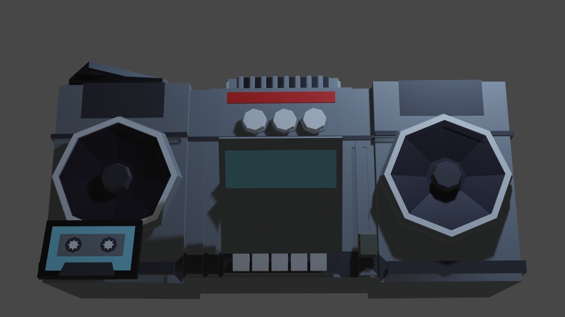3D model Old School hip hop boombox VR / AR / low-poly | CGTrader