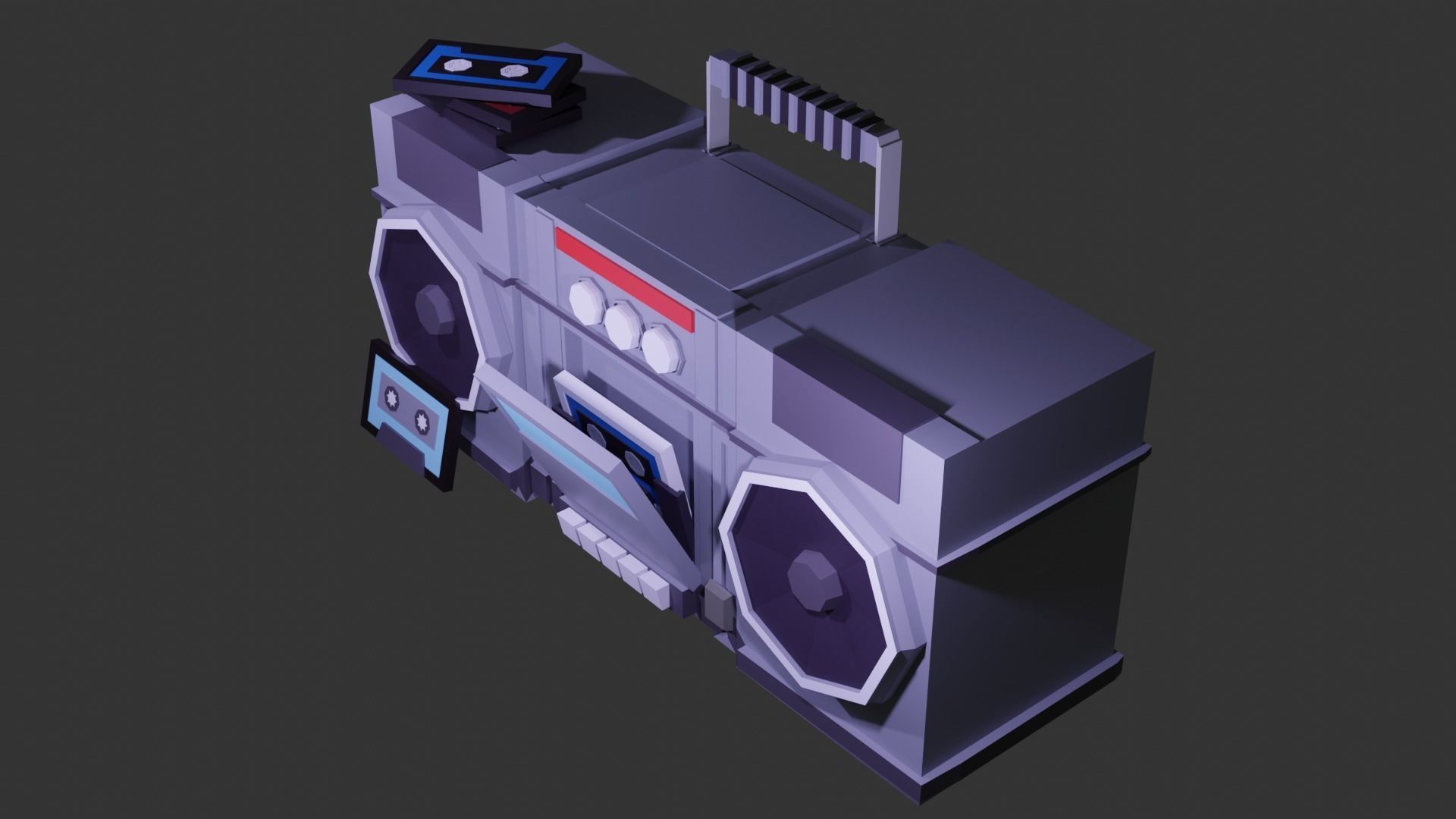 3D model Old School hip hop boombox VR / AR / low-poly | CGTrader