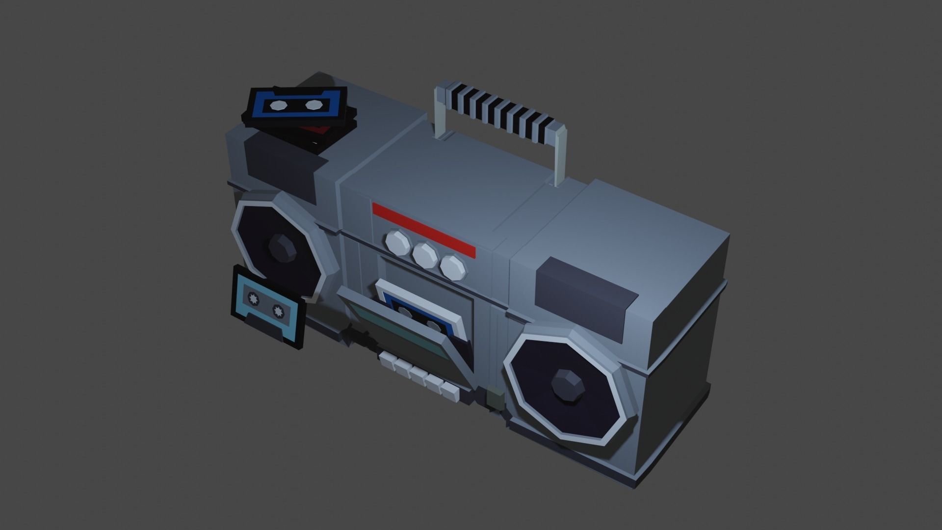 3D model Old School hip hop boombox VR / AR / low-poly | CGTrader